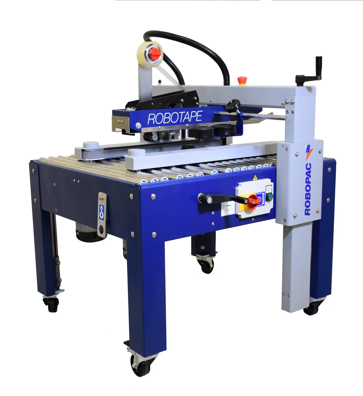 Semi-automatic taping machine with fixed format for low boxes | Robopac