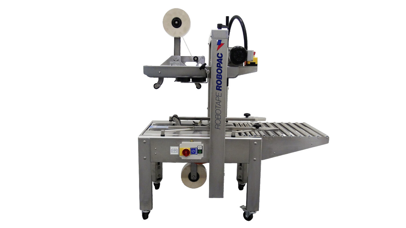 Semi-automatic taping machine with fixed format | Robopac