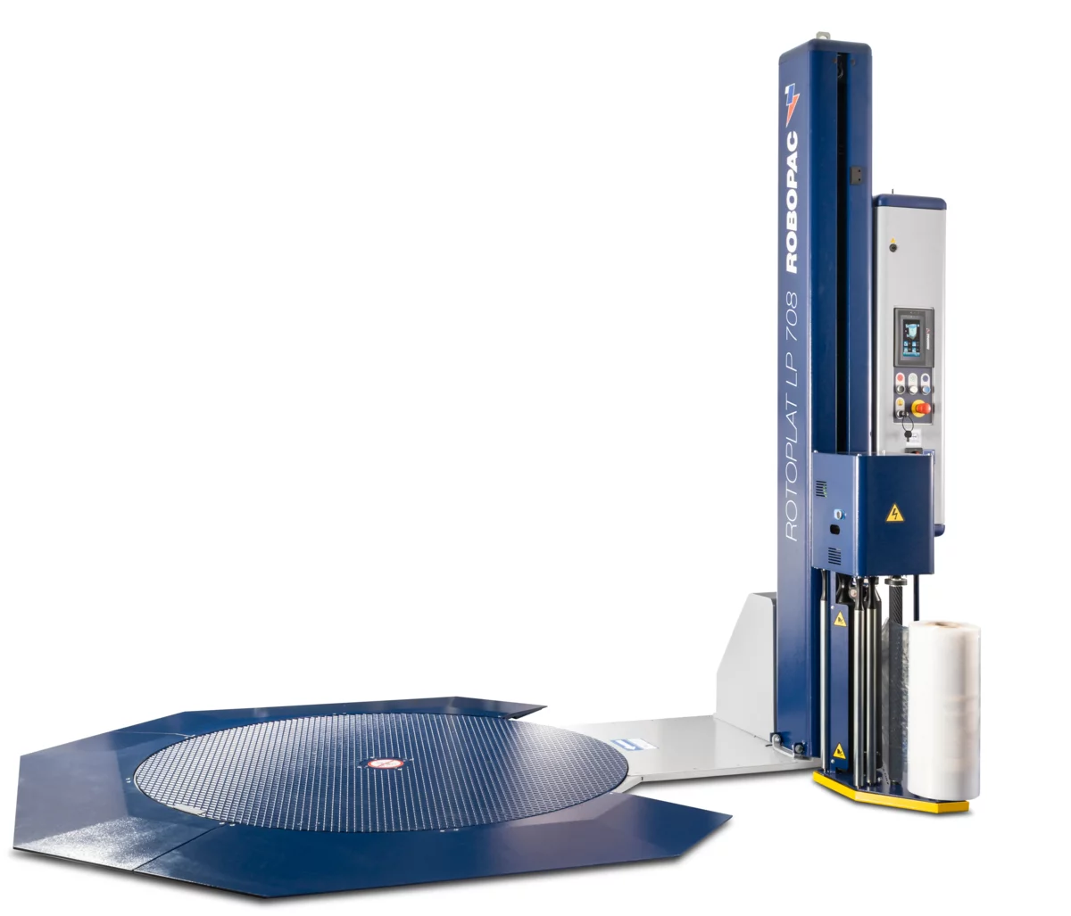 Wrapping machine with low profile turntable | Robopac