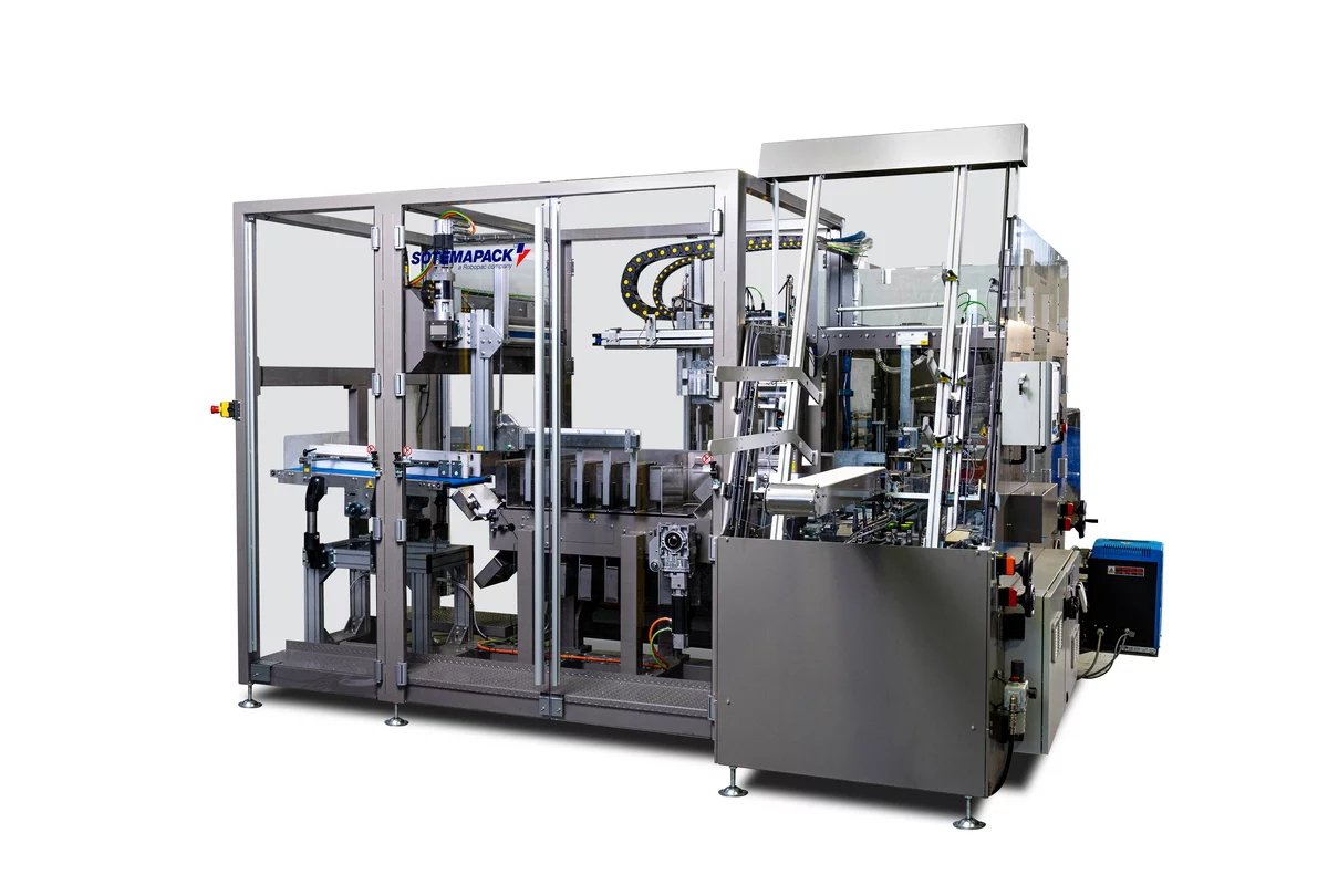 Automatic case-packer to wrap products starting from a flat blank | Robopac